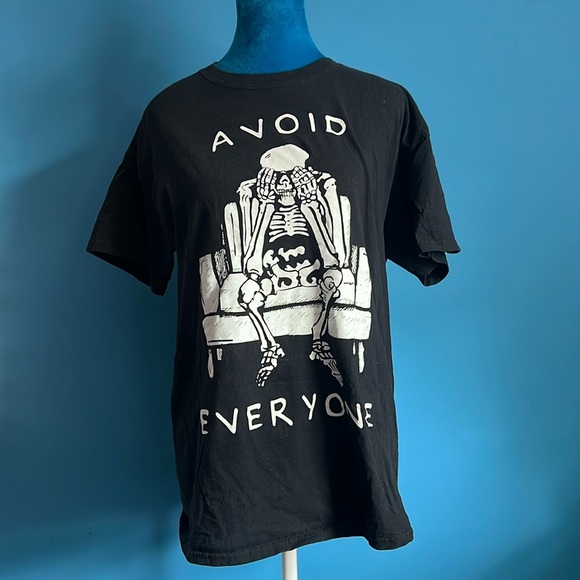 Shirts | Avoid Everyone Skeleton Tshirt S | Poshmark